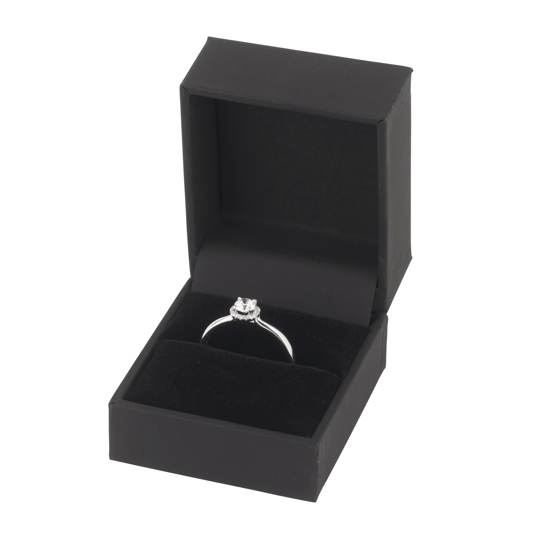 Soft Touch Ring Box | Allure Ring Jewellery Box | Pollards & Talbots